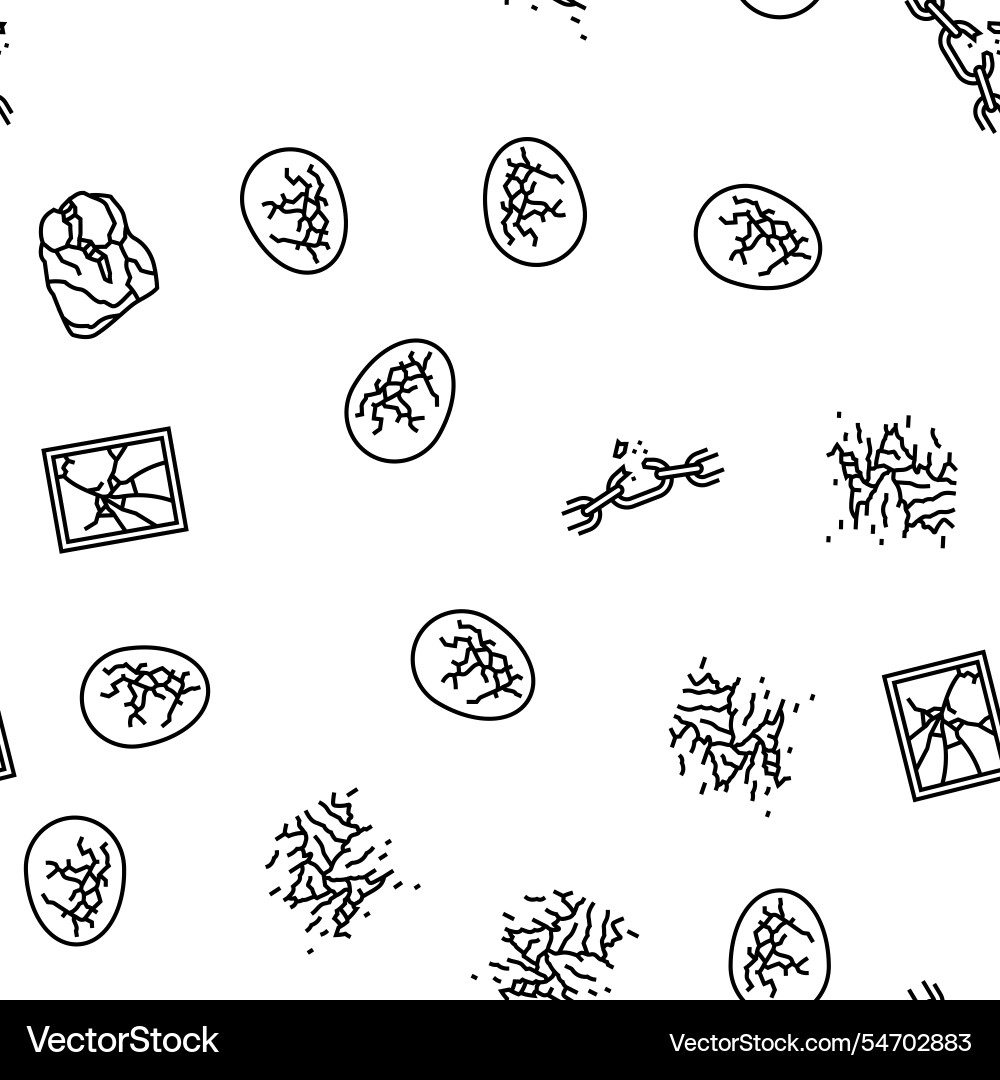 Fracture bone break injury seamless pattern Vector Image