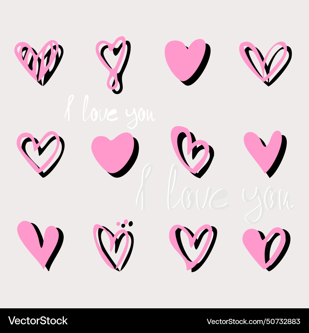 Heart card with inscription Royalty Free Vector Image