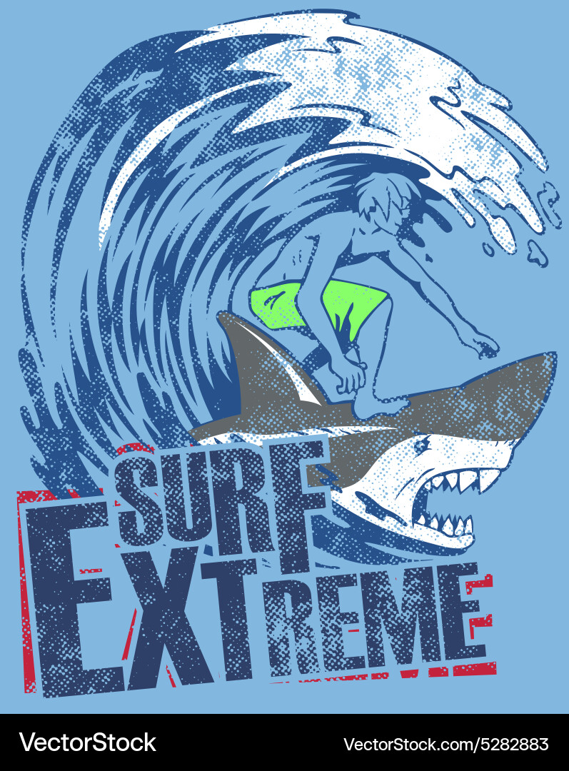 Surf extreme Royalty Free Vector Image - VectorStock