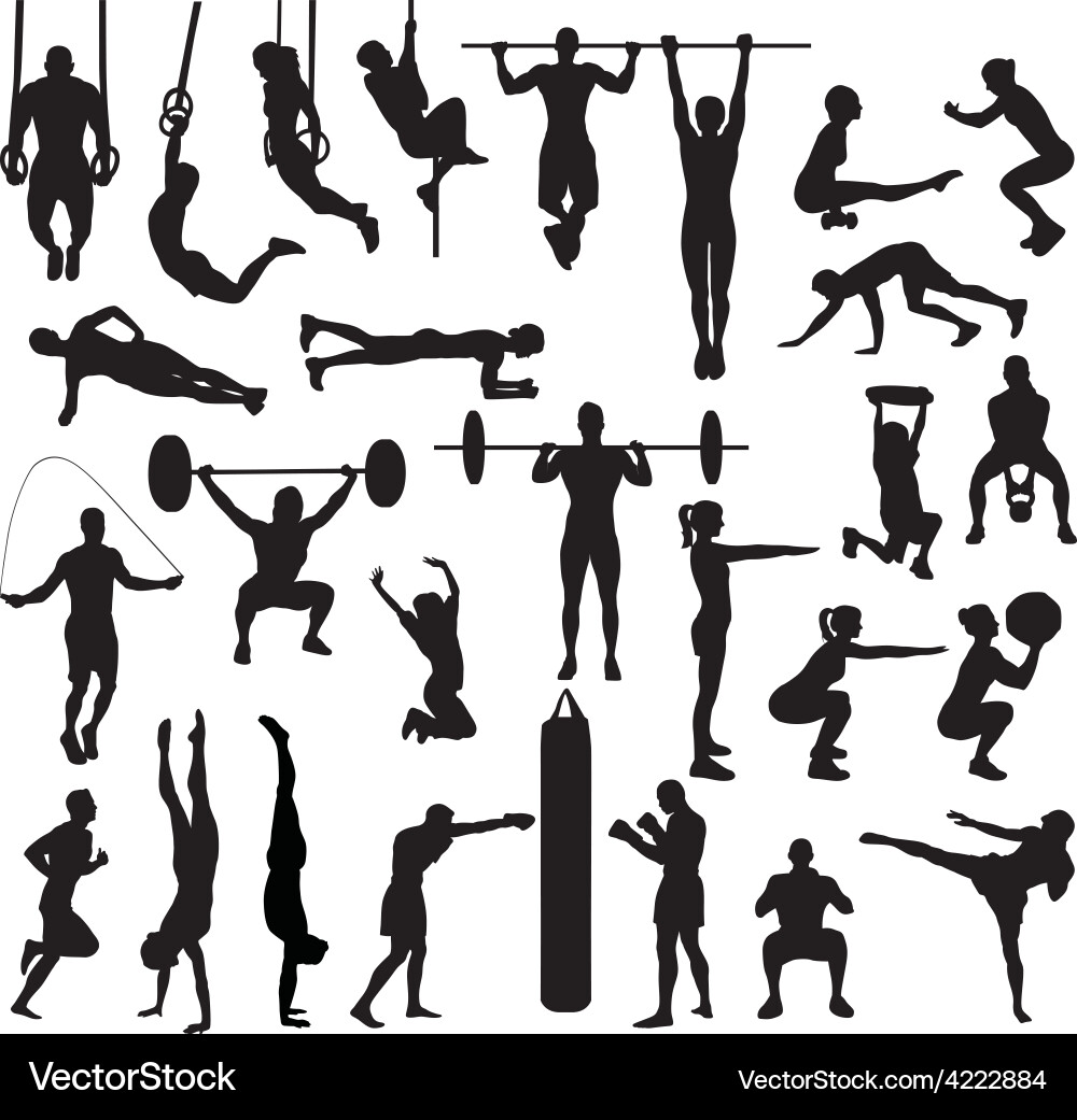 Skipping Exercise Vector Images (over 9,000)