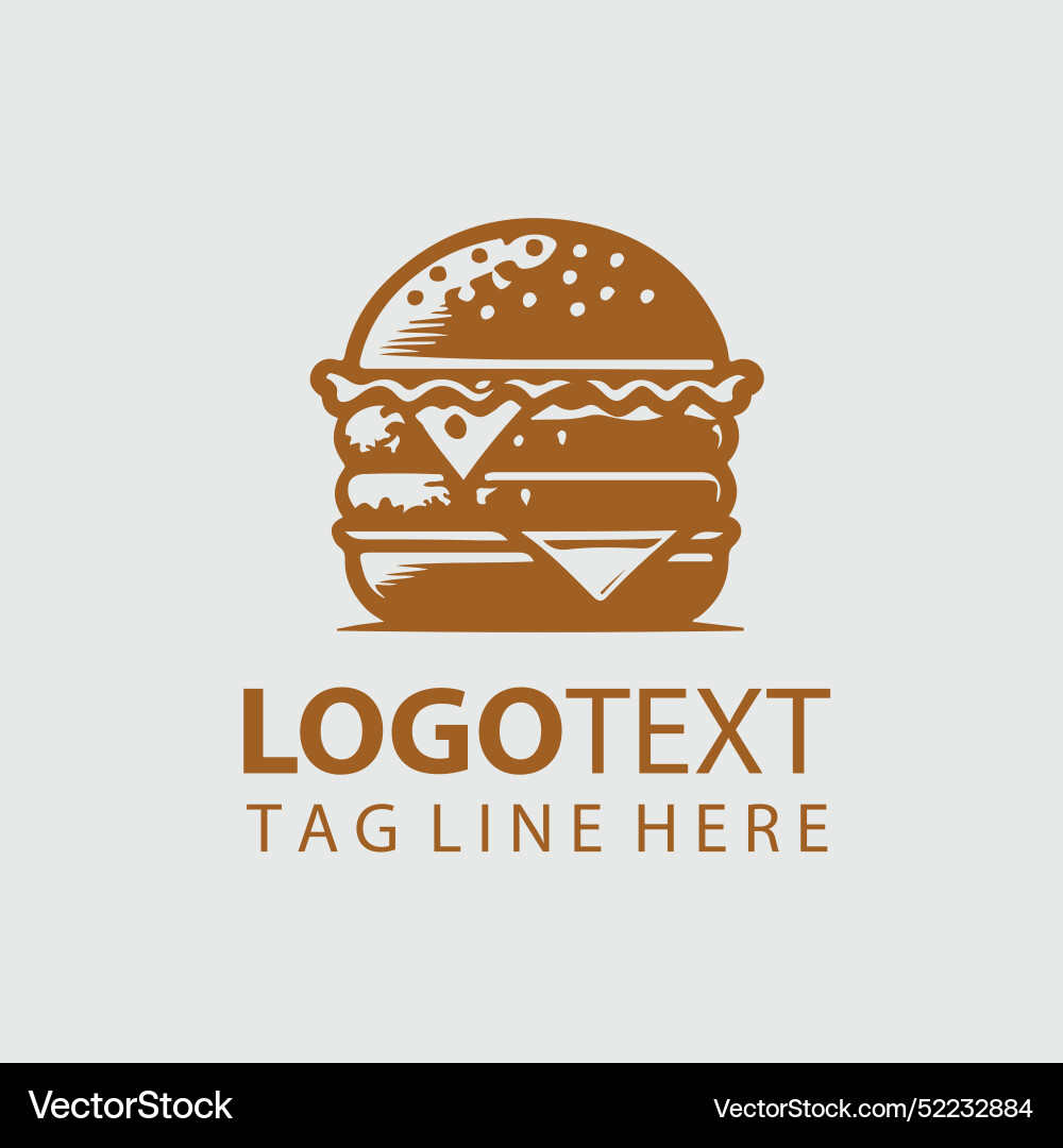 Burger logo Royalty Free Vector Image - VectorStock