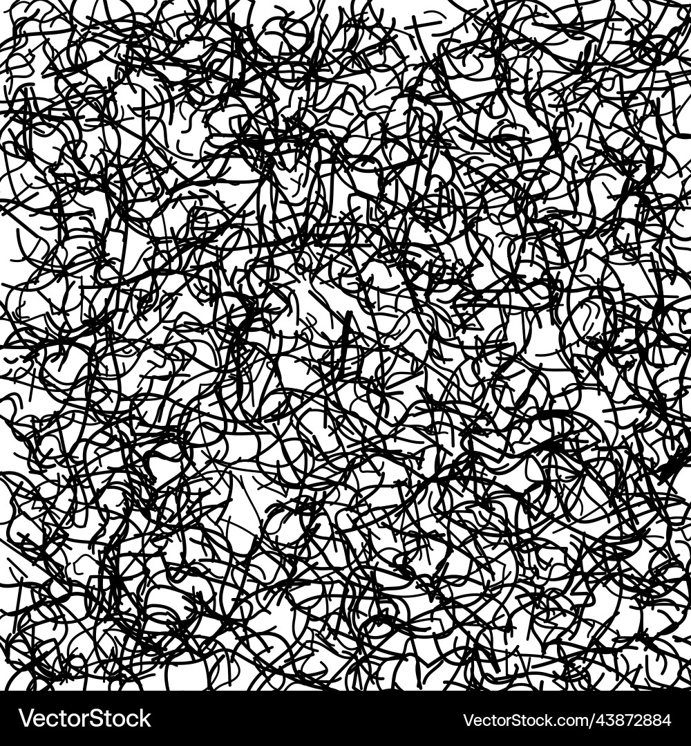 Tangled geometric lines background texture Vector Image