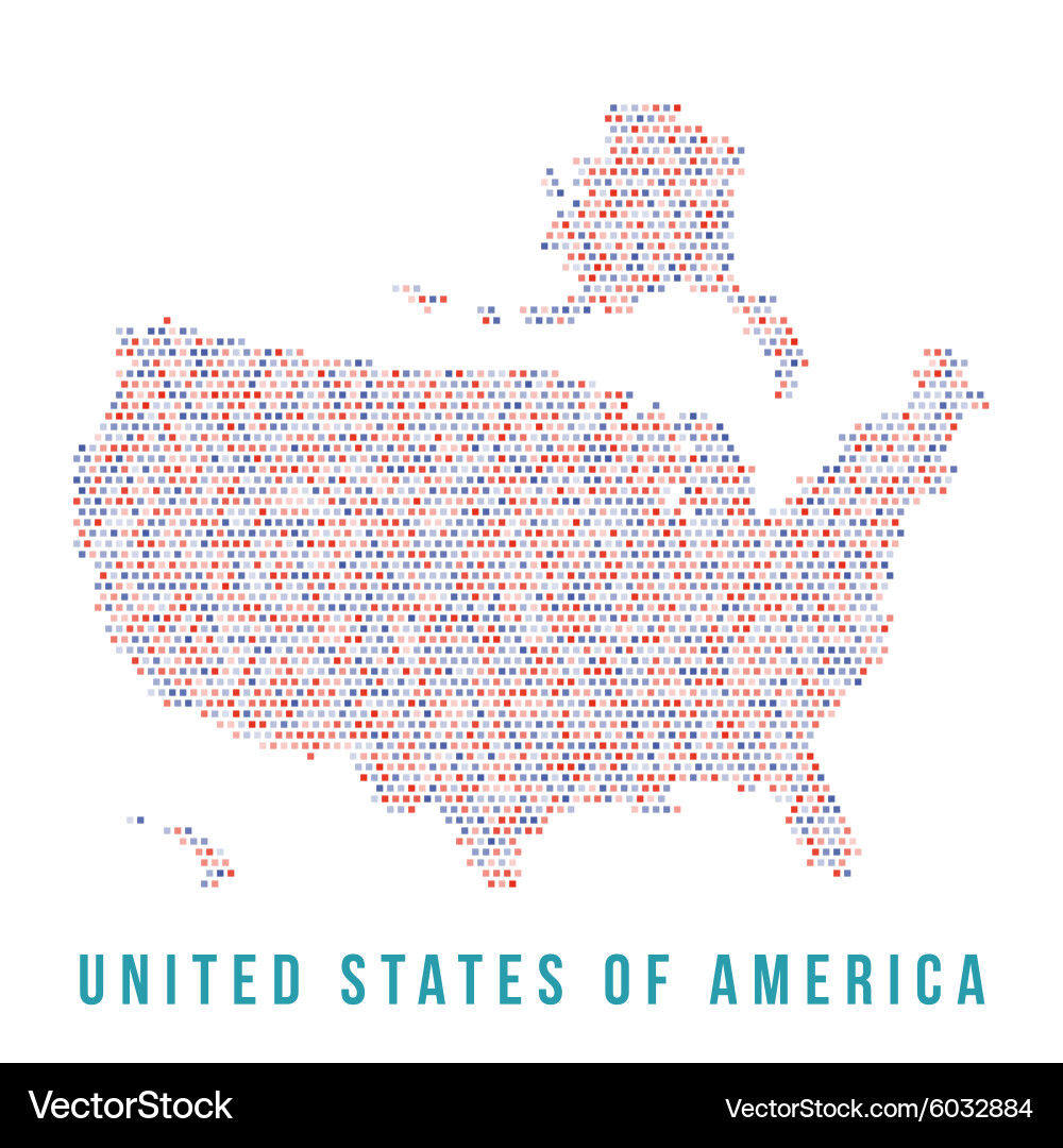 USA Map Pixel Art Vector Images (over 190)