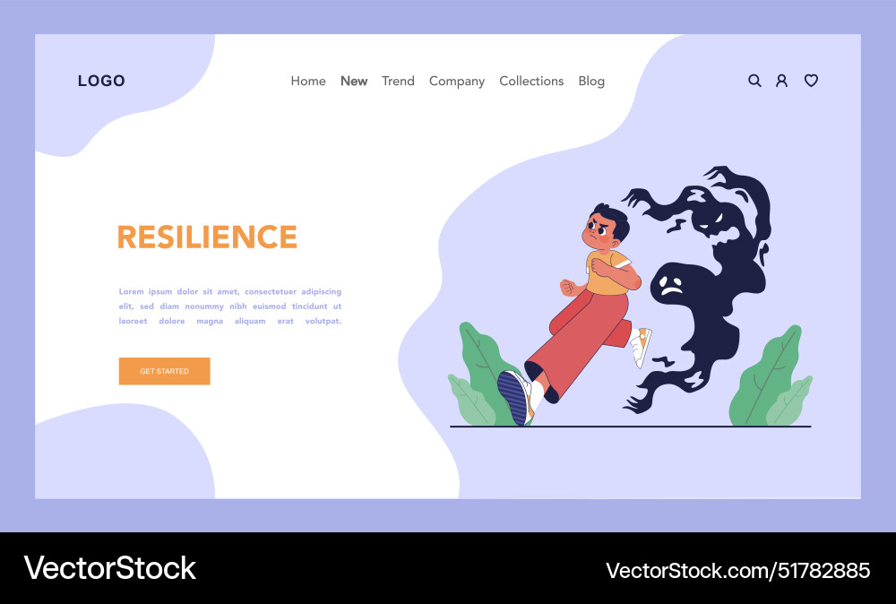 Childhood psychological trauma web banner Vector Image