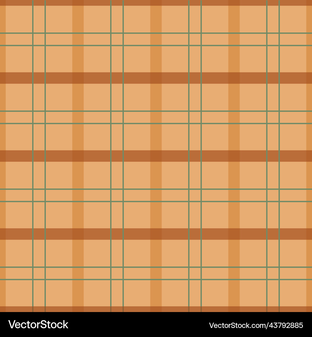 Fall plaid seamless pattern Royalty Free Vector Image