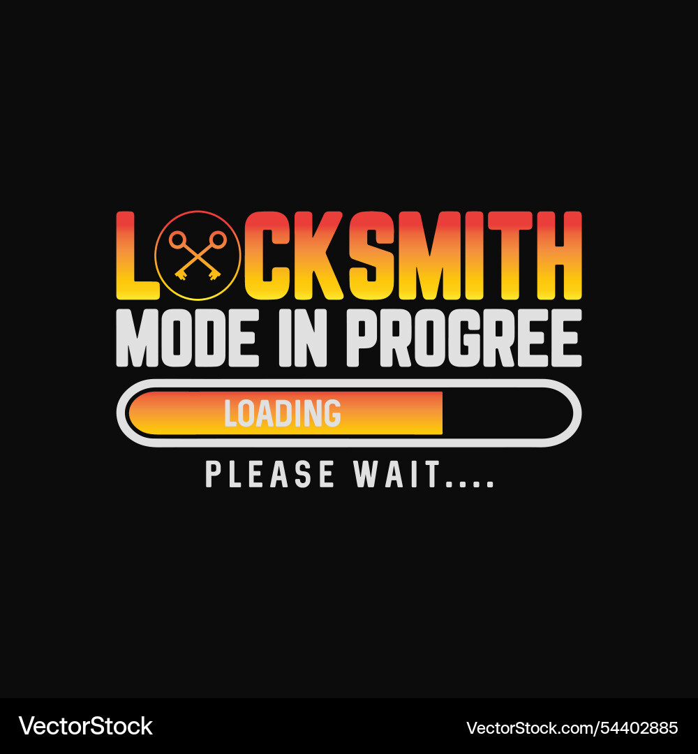 Locksmith funny locksmiths mode on lock picking Vector Image