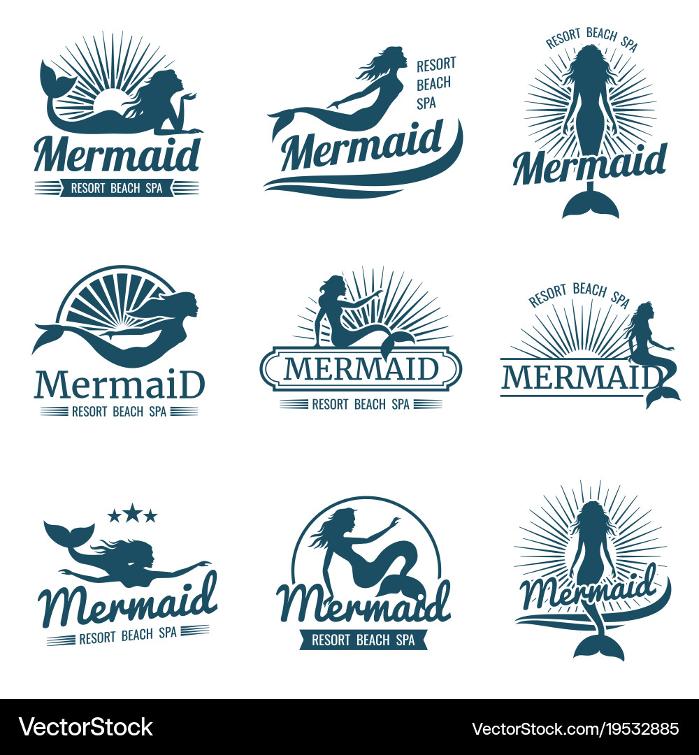 Mermaid Silhouette Vector Images (over 3,400)