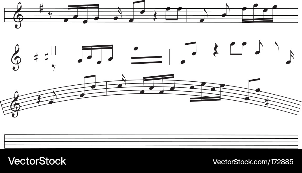 Music notes Royalty Free Vector Image - VectorStock