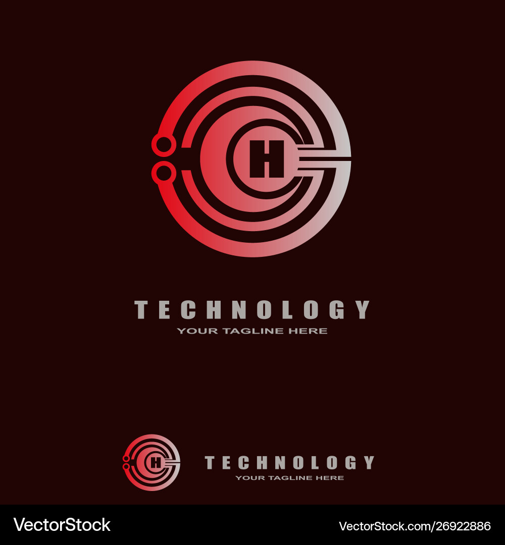 Future technology logos Royalty Free Vector Image