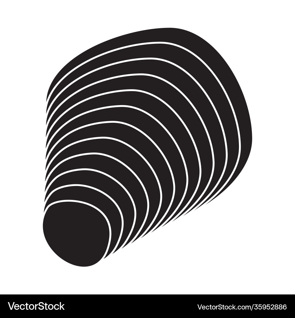 Minimal abstract shape isolated geometric object Vector Image