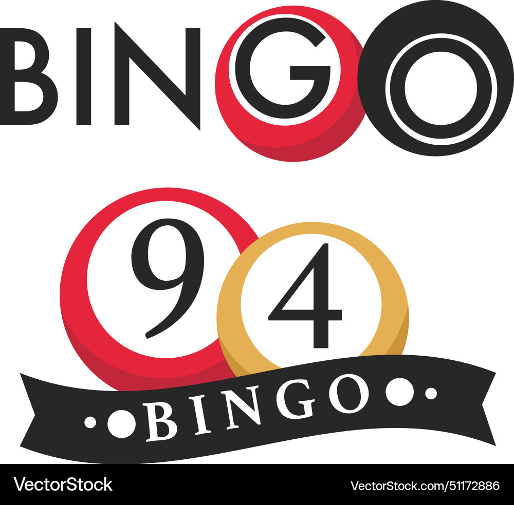Modern bingo and casino graphics Royalty Free Vector Image