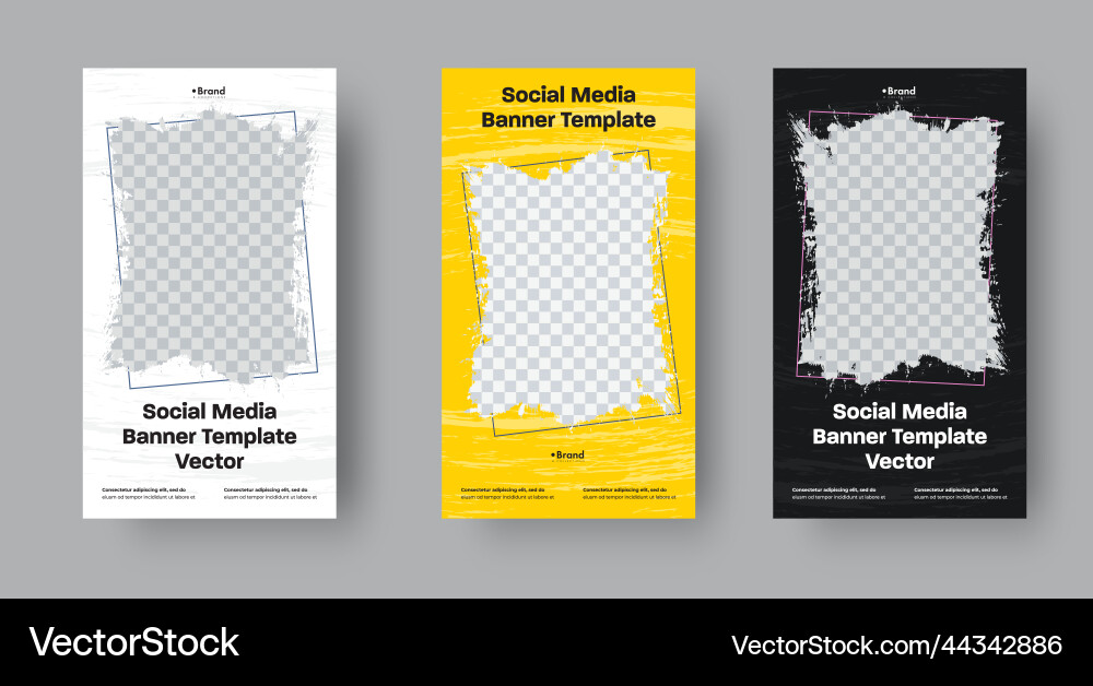 Vertical banner template for stories Royalty Free Vector