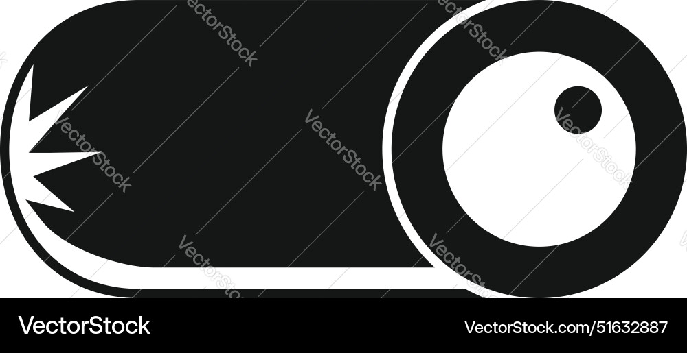 Black power switch button icon showing on off Vector Image