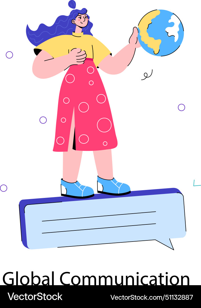 Global communication Royalty Free Vector Image