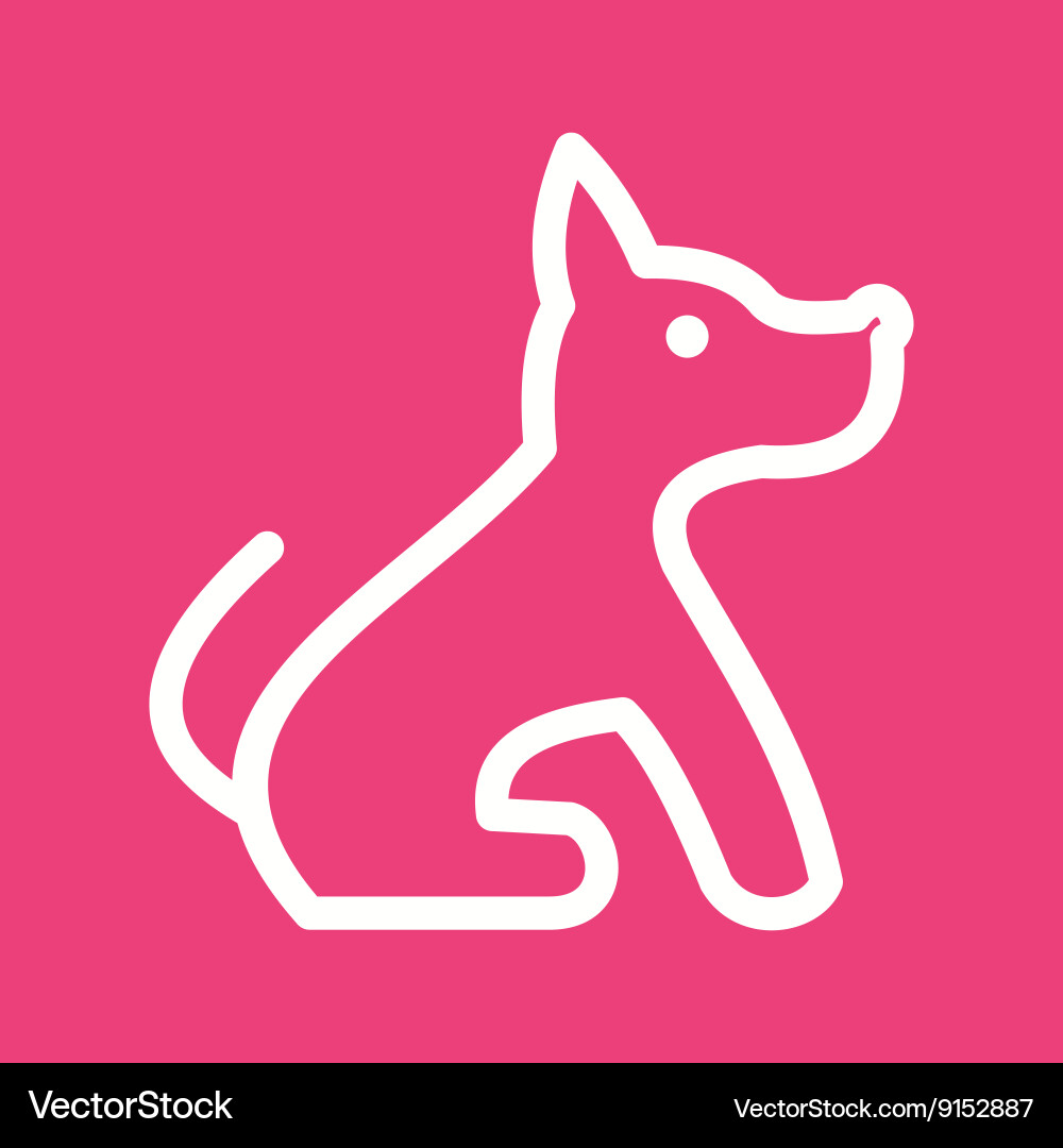 Pet dog Royalty Free Vector Image - VectorStock