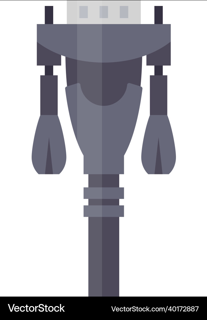 Vga cable Royalty Free Vector Image - VectorStock