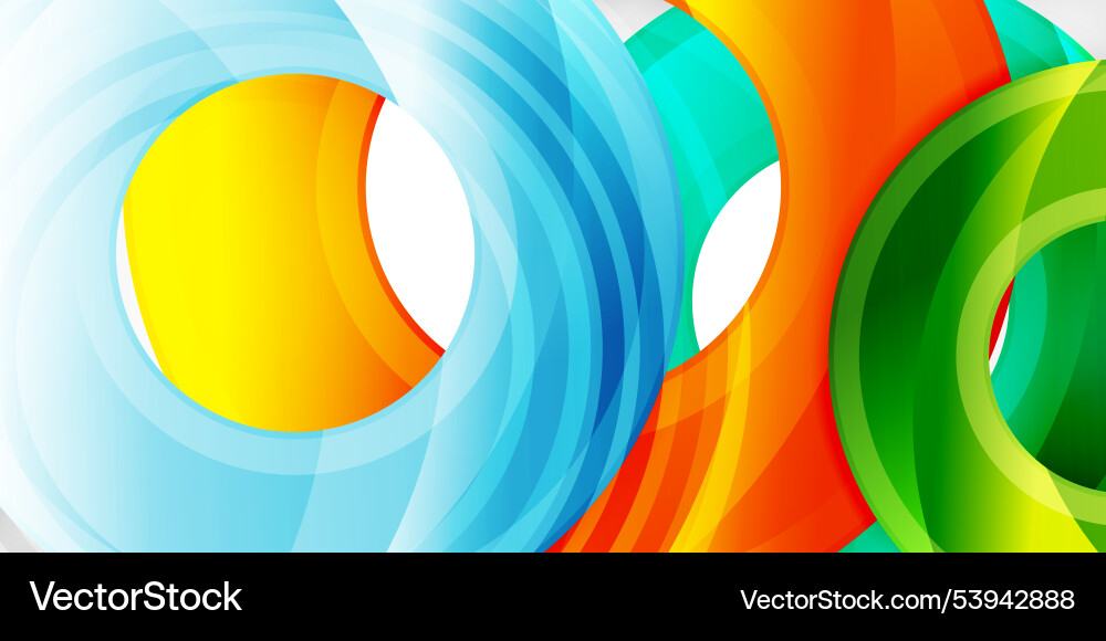 Circles round elements ring shapes premium Vector Image