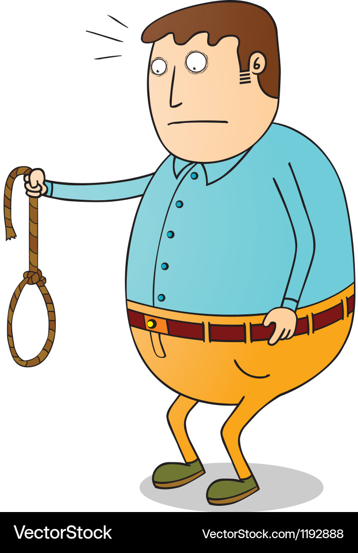 Man with rope Royalty Free Vector Image - VectorStock