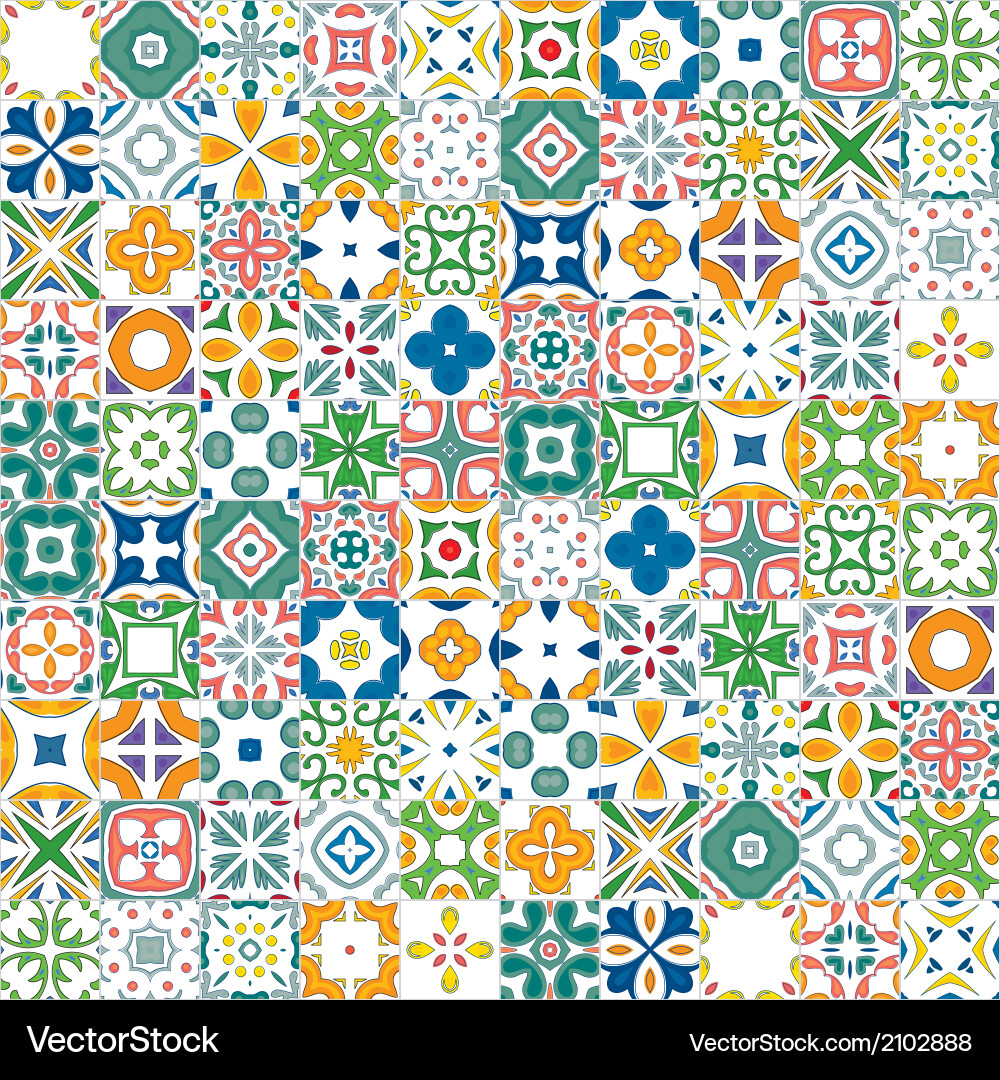 Portuguese tiles Royalty Free Vector Image - VectorStock