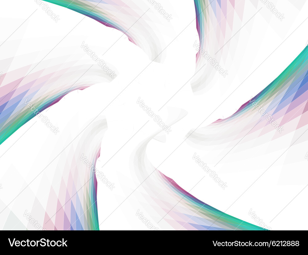 Twist effect with mosaic Royalty Free Vector Image