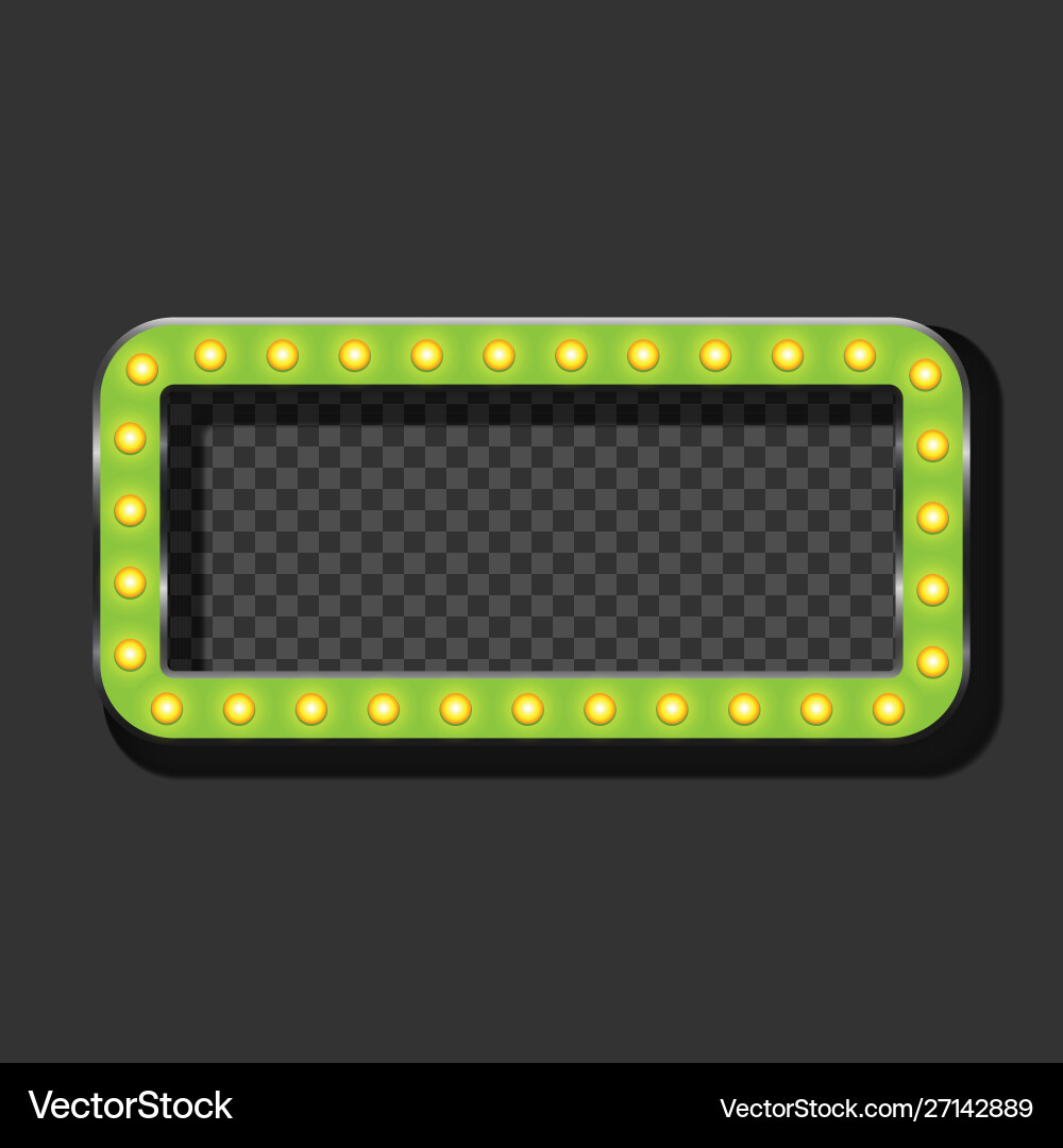 Retro Light Billboard Background Royalty Free Vector Image