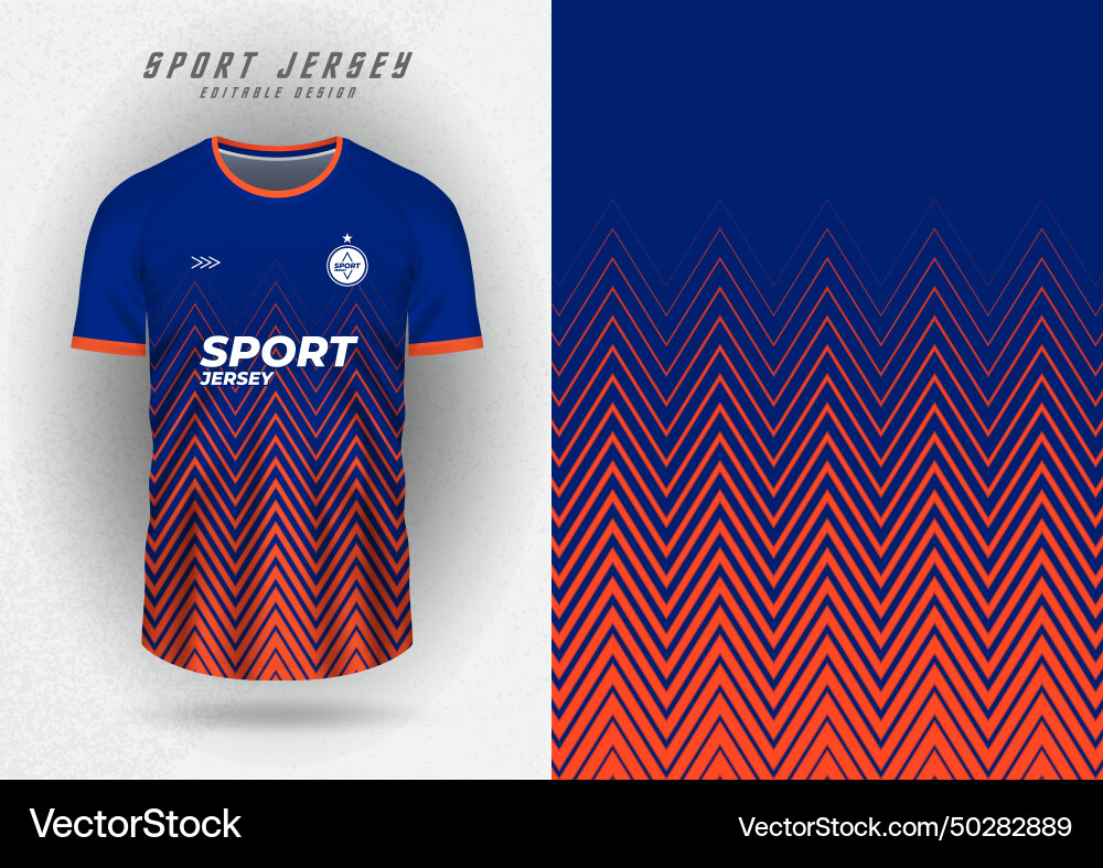 Zigzag Sport Jersey Pattern Royalty Free Vector Image
