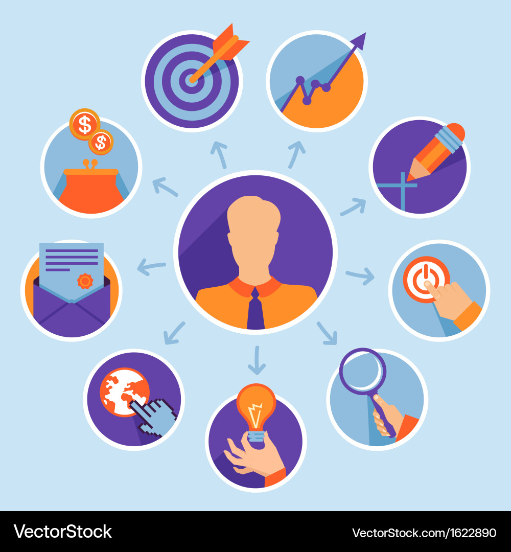 Business concept - start up infographic Royalty Free Vector