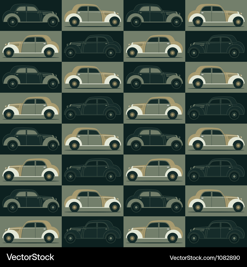 Retro cars Royalty Free Vector Image - VectorStock