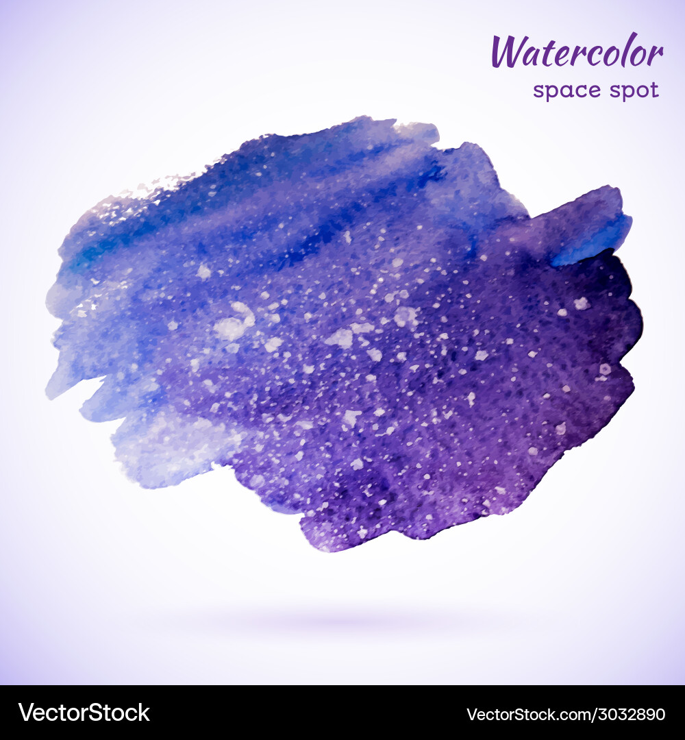Watercolor Splash Stain Royalty Free Vector Image