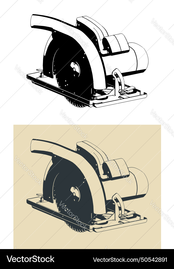Circular saw Royalty Free Vector Image - VectorStock
