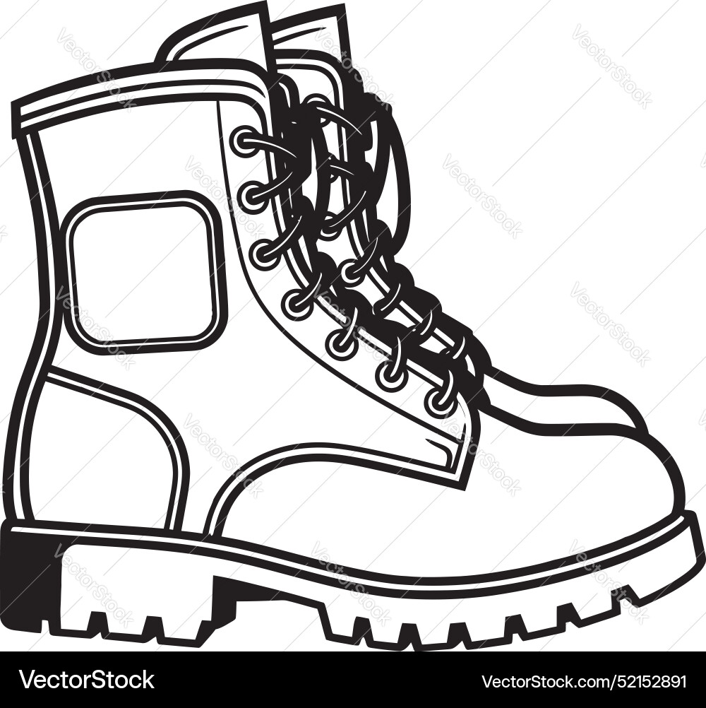 Marine mastery combat boots symbol tactical tread Vector Image