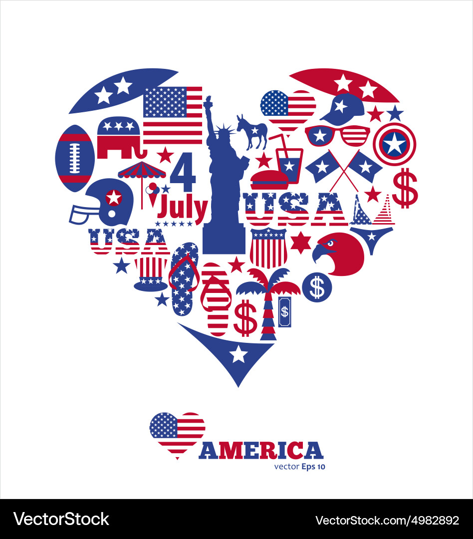 American design elements Royalty Free Vector Image