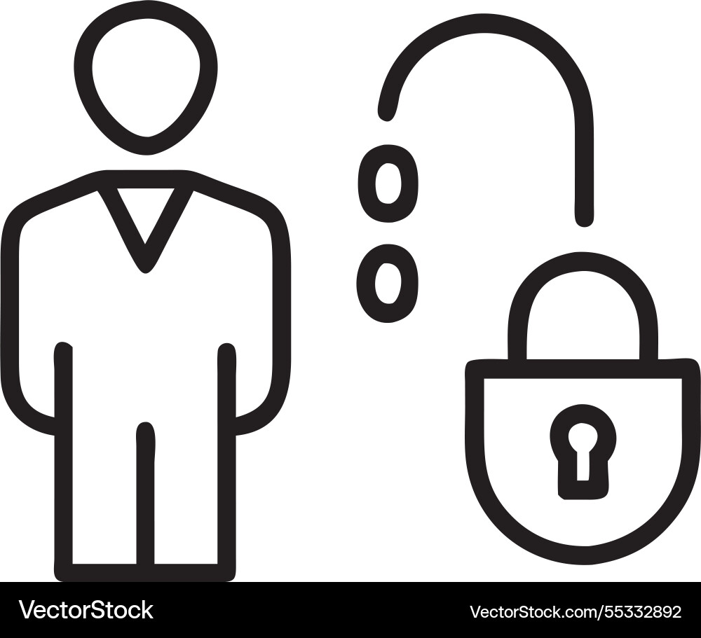 Cybersecurity and privacy concepts to protect Vector Image
