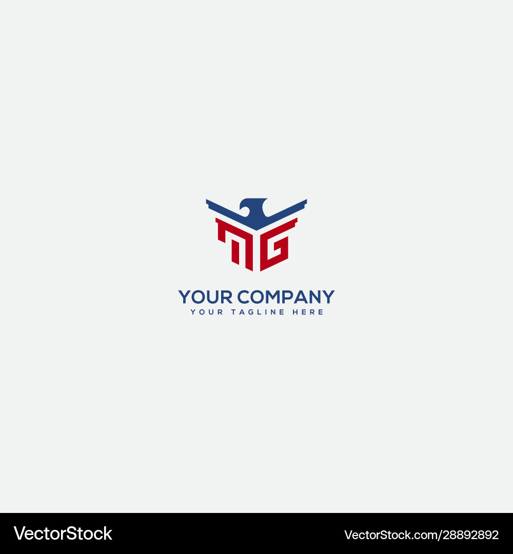 MG Eagle Logo - Wings & Security Royalty Free Vector