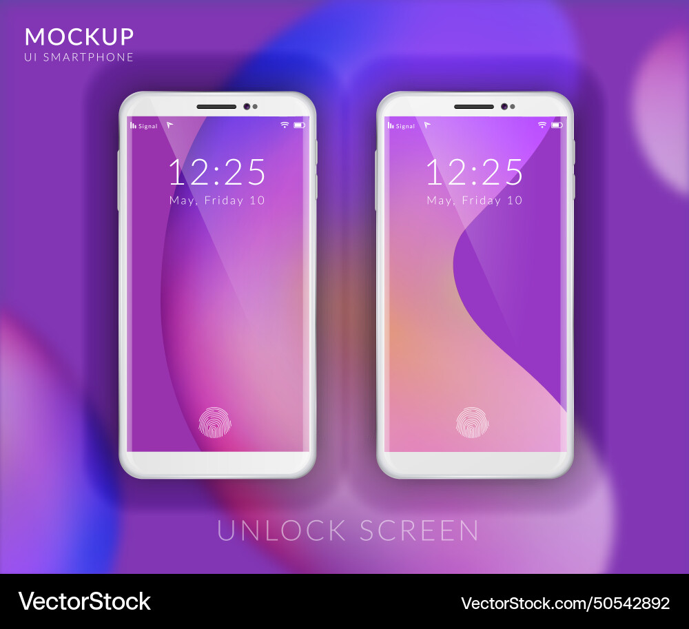 Mobile smartphone templates set Royalty Free Vector Image