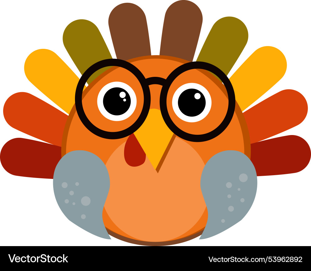 Thanksgiving turkey Royalty Free Vector Image - VectorStock
