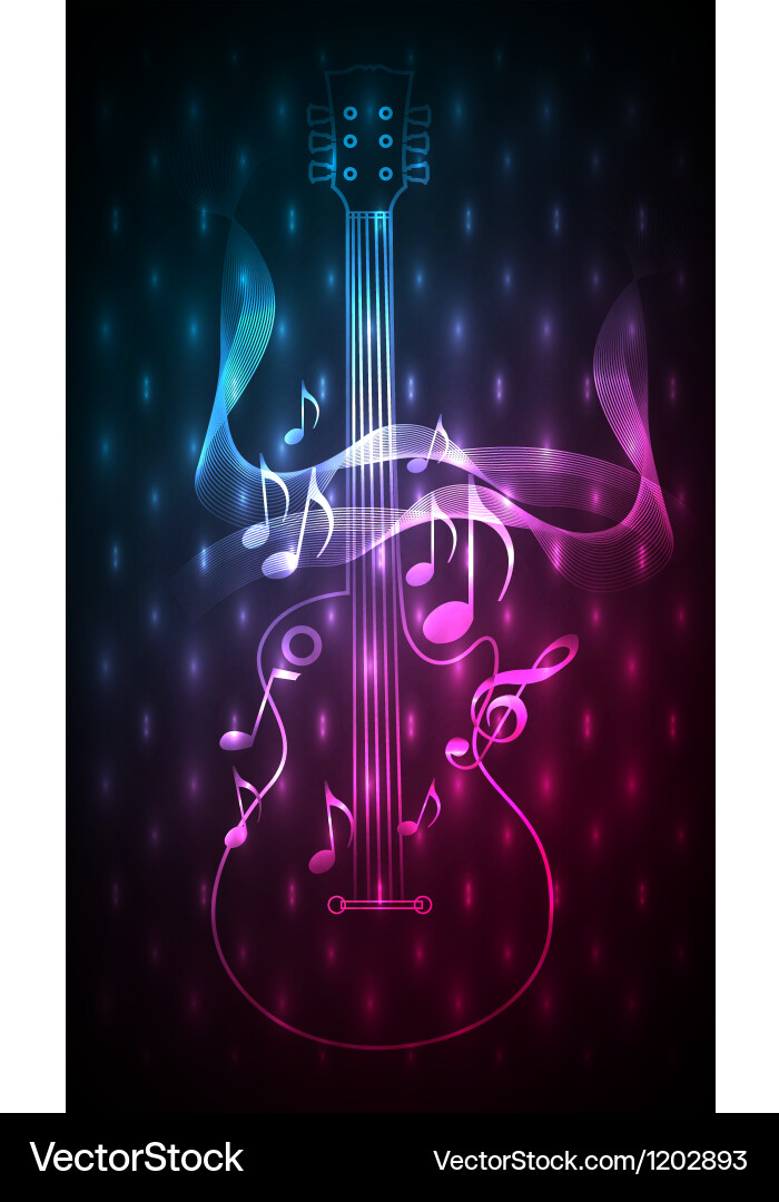 Abstract blue red music instrument Royalty Free Vector Image