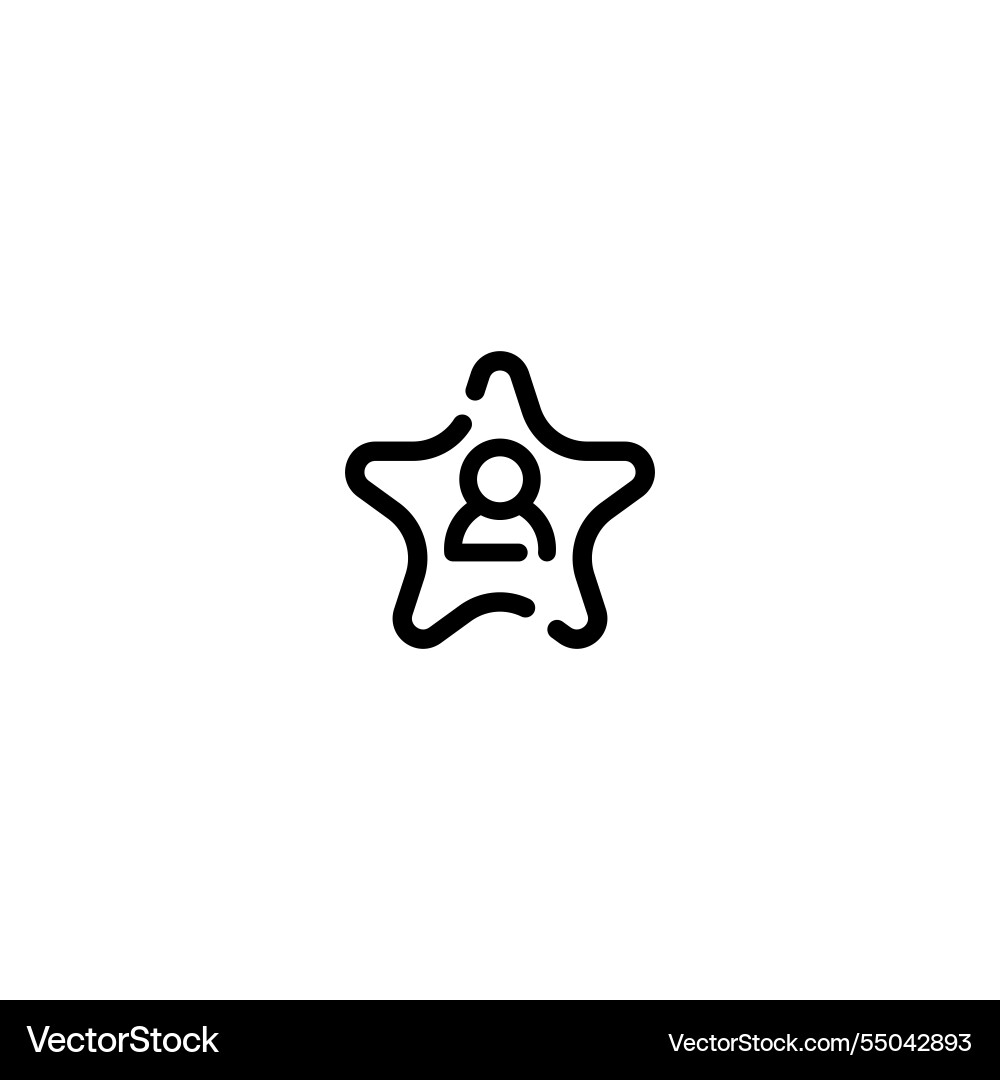 Best-employee-incomplete-line-art-icon-template Vector Image