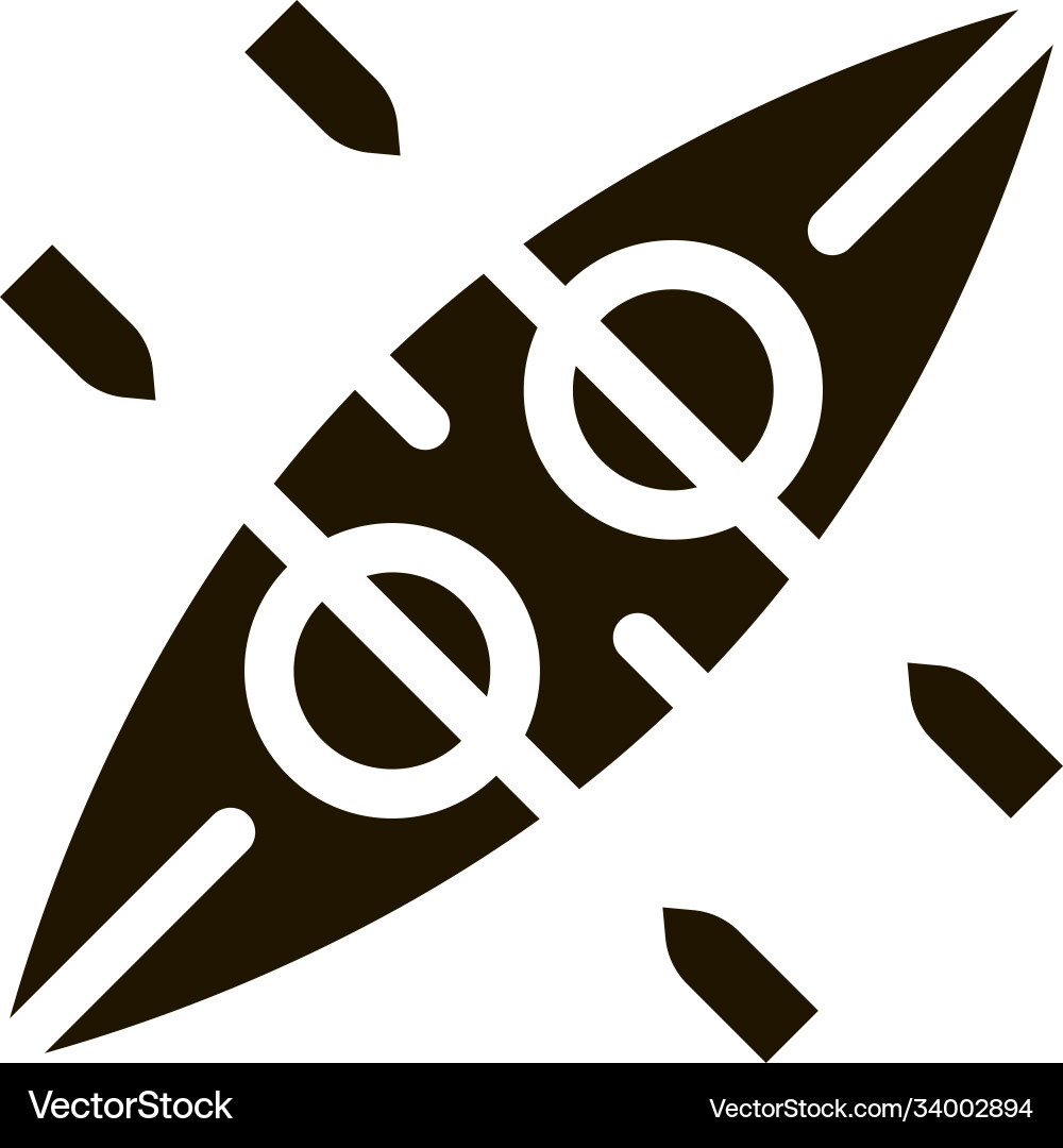 Canoe canoeing icon Royalty Free Vector Image - VectorStock