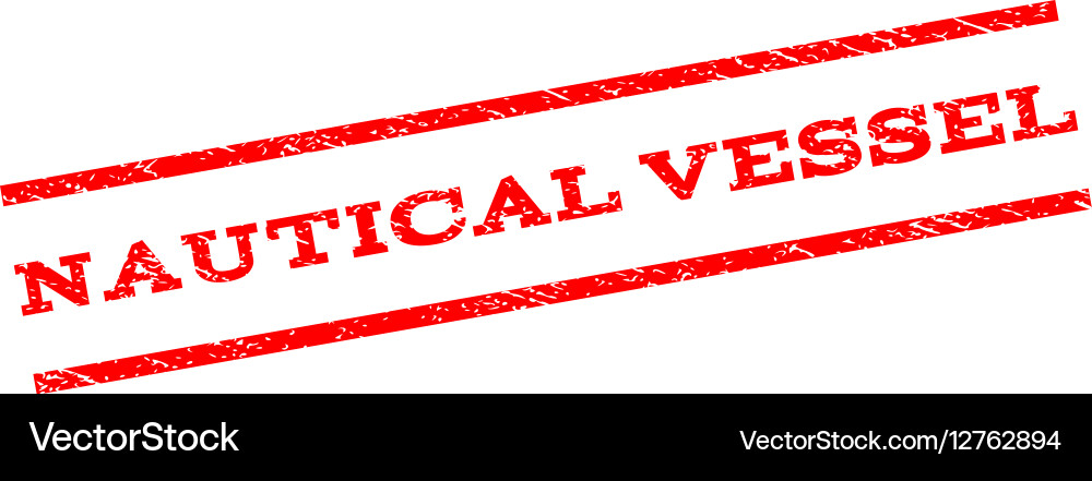 Nautical vessel watermark stamp Royalty Free Vector Image