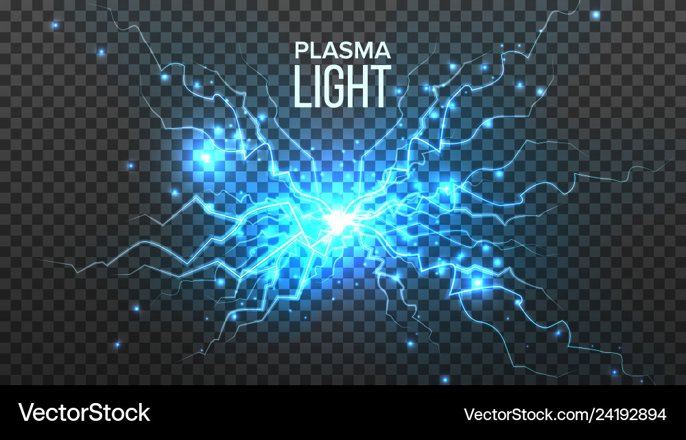 Plasma Energy Burst - Electric Spark Royalty Free Vector