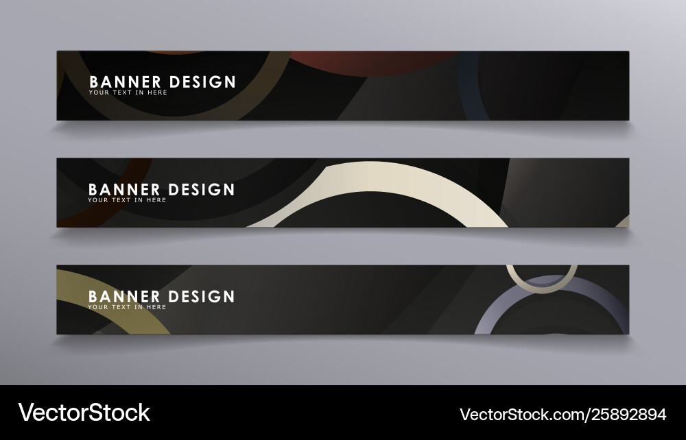Rectangular banners against background Royalty Free Vector