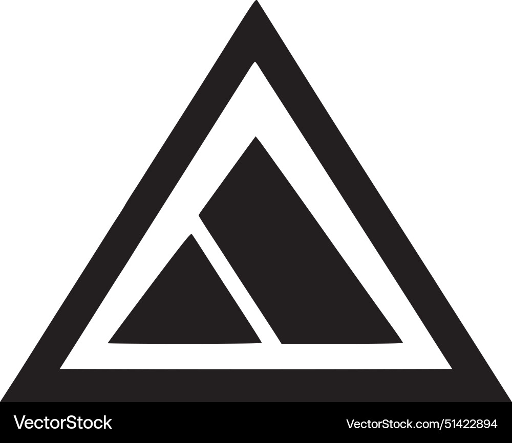 Triangle - minimalist and flat logo Royalty Free Vector