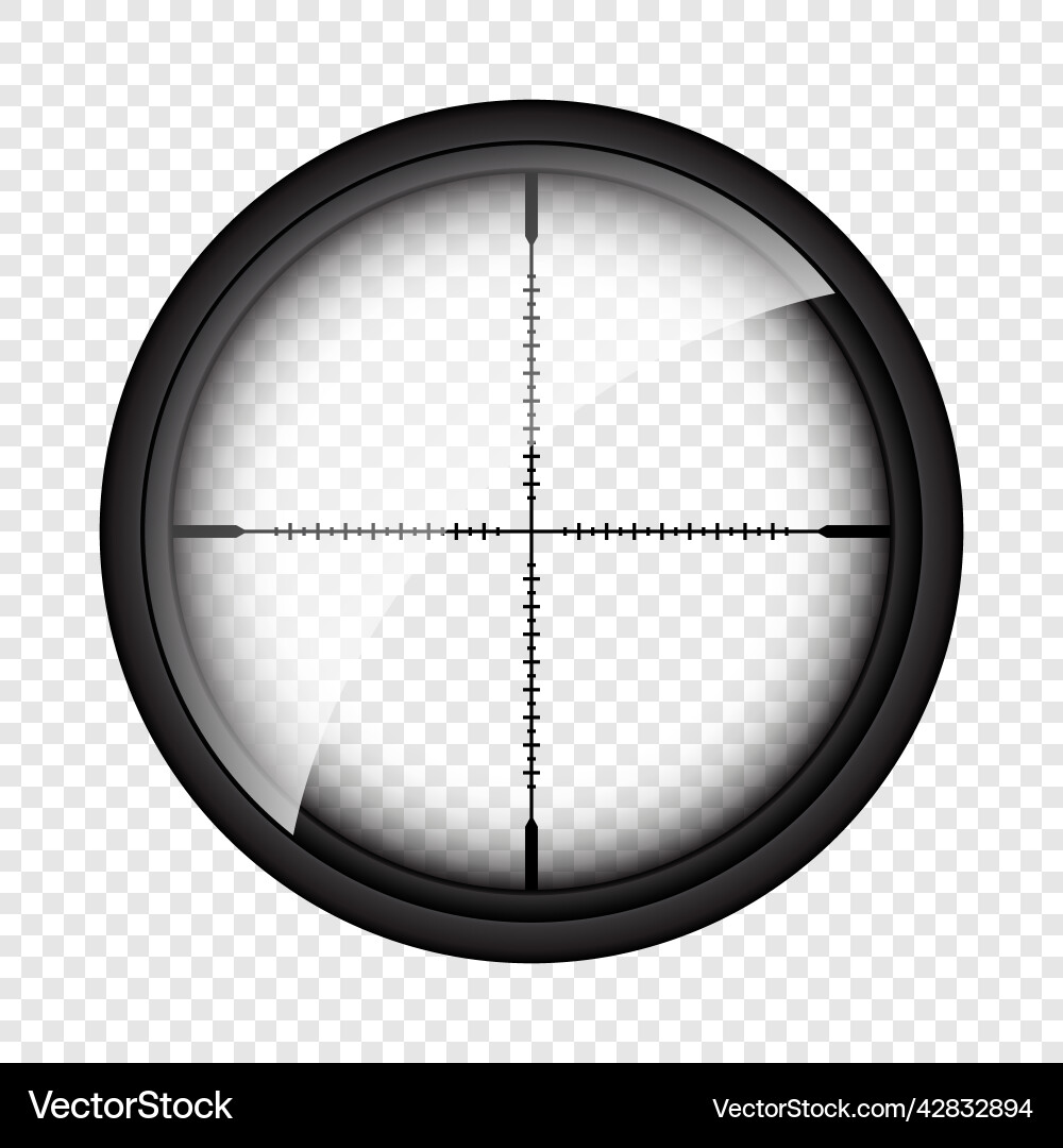 Weapon sight sniper rifle optical scope hunting Vector Image