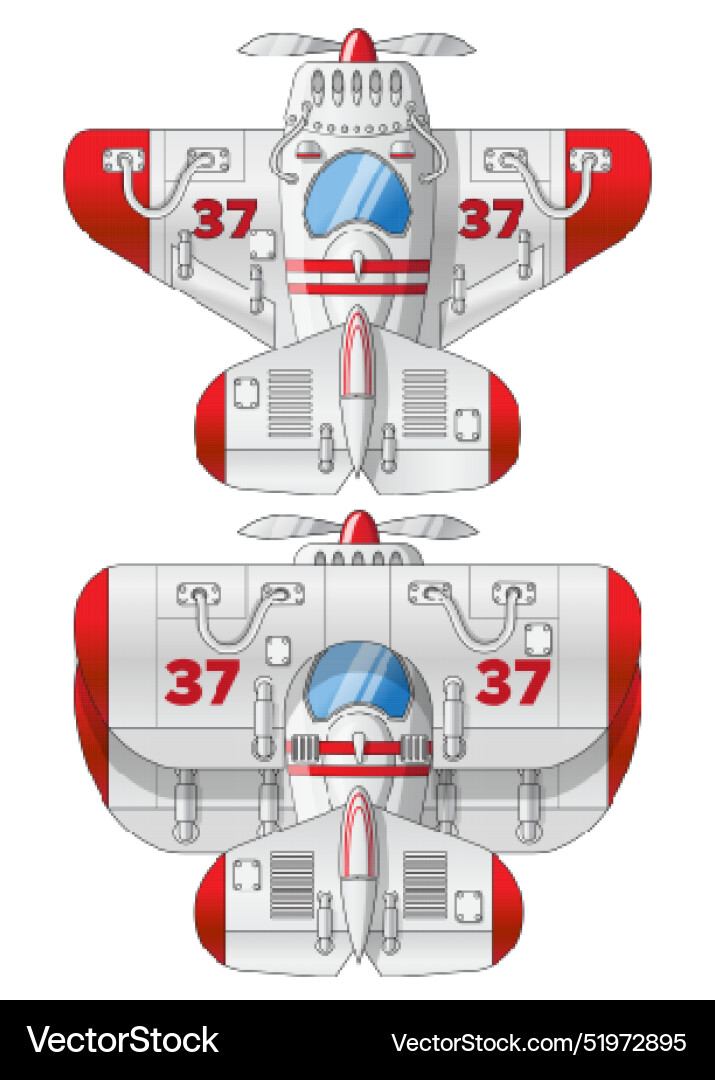 A set of planes Royalty Free Vector Image - VectorStock