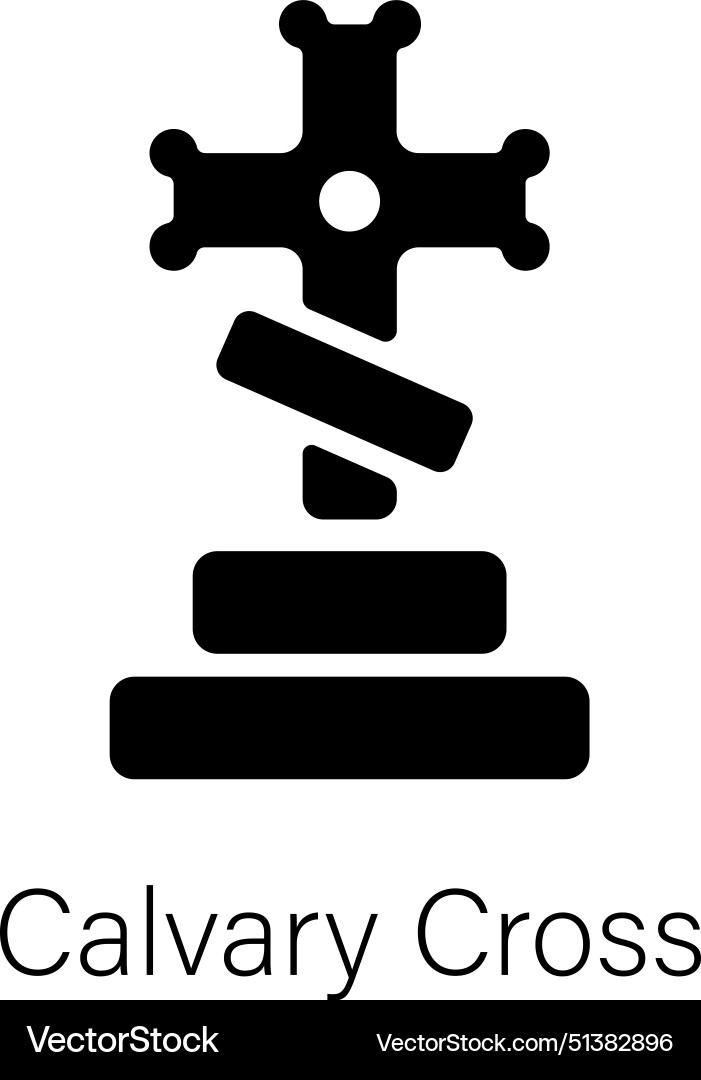 Calvary cross Royalty Free Vector Image - VectorStock