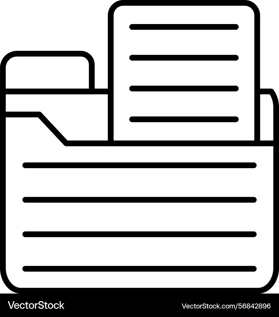 Folder icon Royalty Free Vector Image - VectorStock