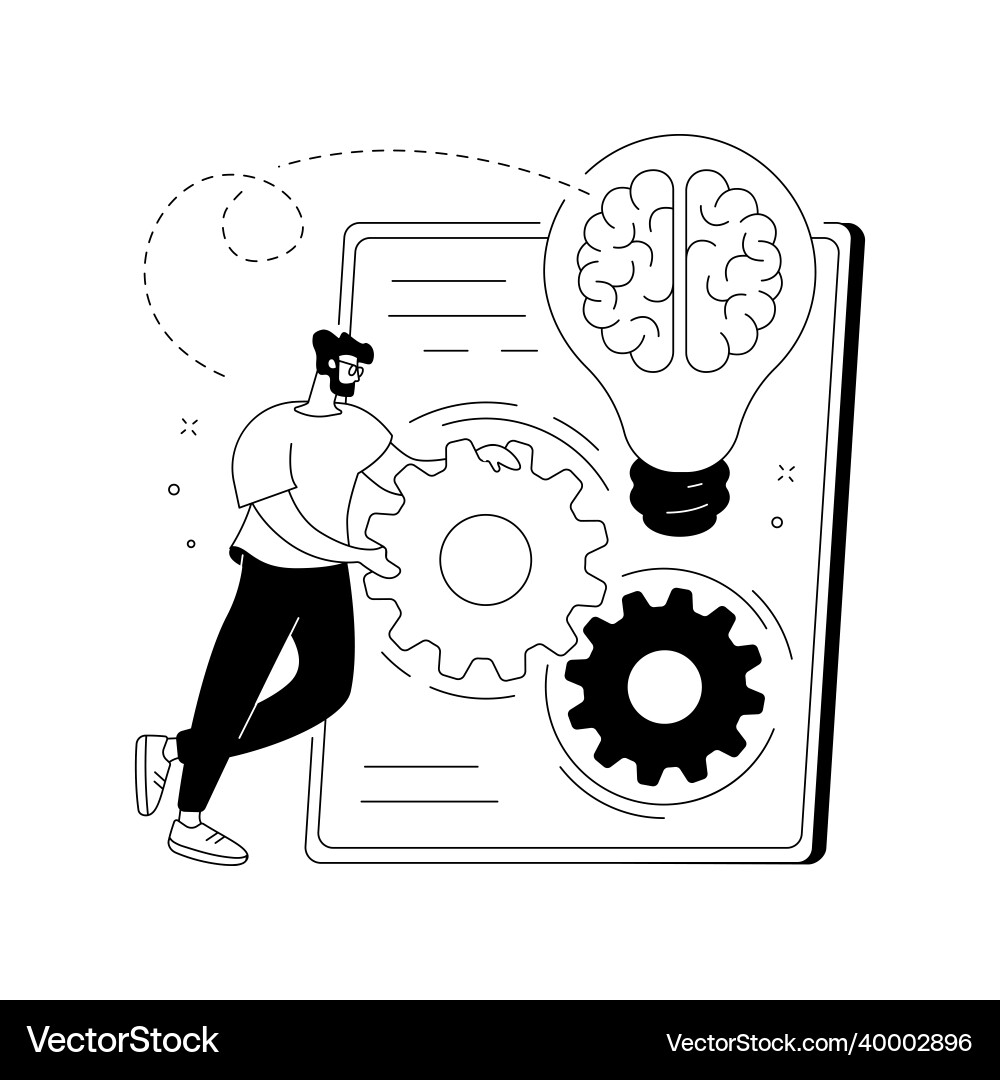 Innovative solution abstract concept Royalty Free Vector