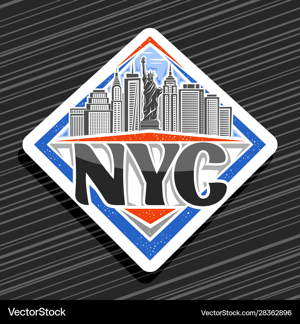 Logo for nyc Royalty Free Vector Image - VectorStock