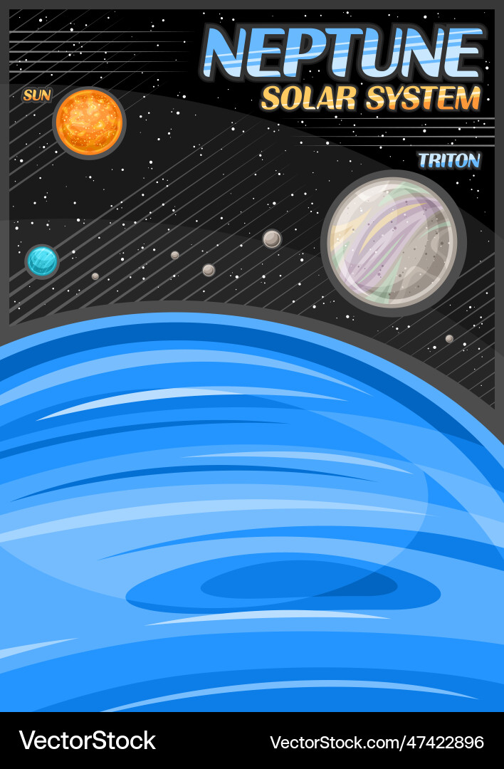 Poster for neptune Royalty Free Vector Image - VectorStock